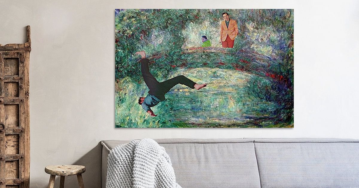 Waar is Monet? van Lex Boon op canvas, behang en meer