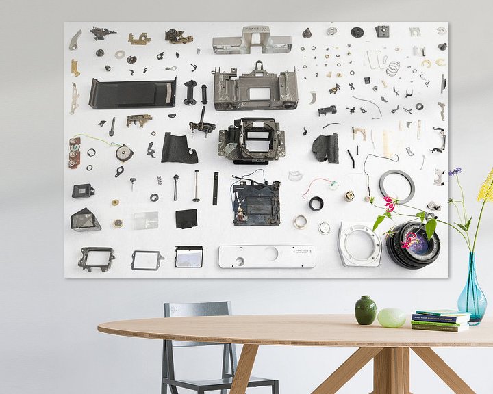 Camera exploded van Casper Smit op canvas, behang en meer