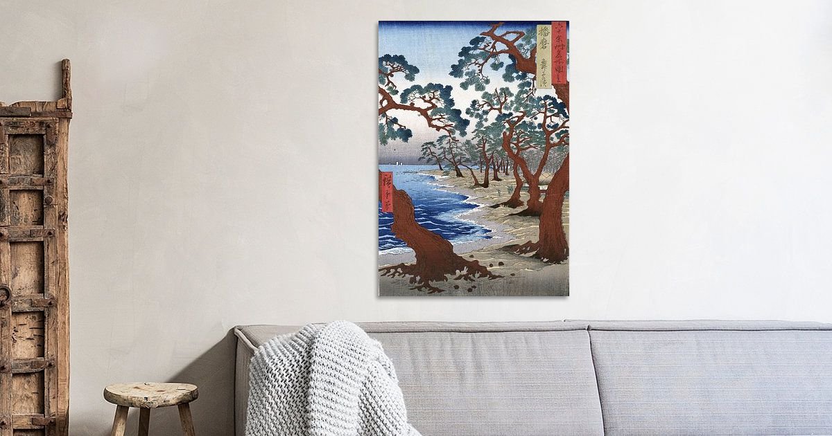 Het Maiko strand in Harima, Japan (Harima Maiko no hama) van Roger VDB ...