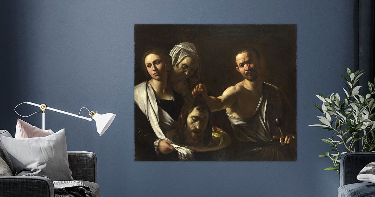 Salome receives the Head of Saint John the Baptist, Michelangelo Merisi ...