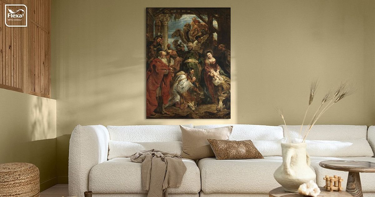 Die Anbetung der Könige, Peter Paul Rubens ArtFrame, Leinwand, Poster ...