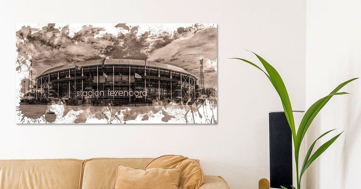 Feijenoord ART Rotterdam Stadion "De Kuip" Sepia van MS Fotografie ...