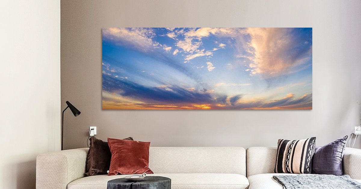 Hollandse lucht van Patrick van Oostrom op canvas, behang en meer