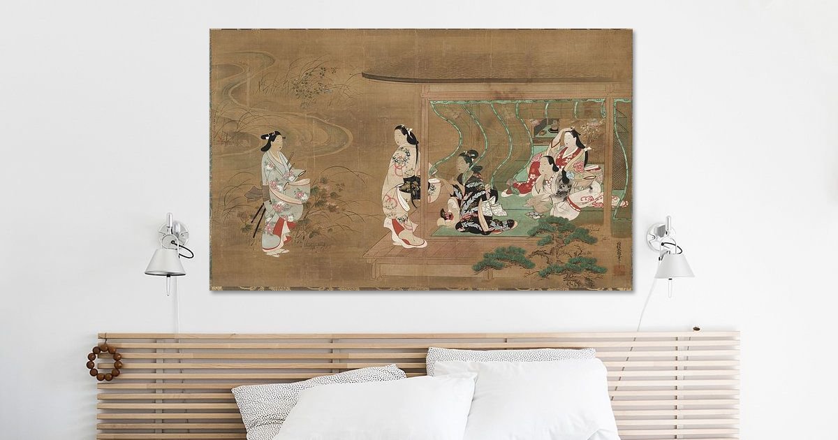 Tamura Suio - Lover's Visit op canvas, behang, poster en meer