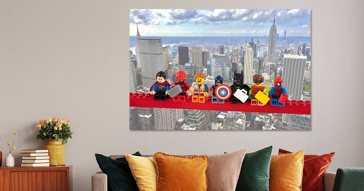 Lunch atop a skyscraper Lego edition - Super Heroes - Men - New York ...