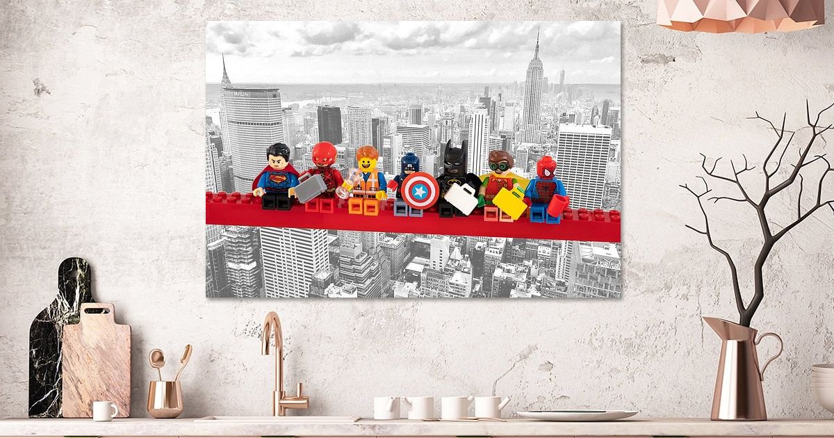 Lunch atop a skyscraper Lego edition - Super Heroes - Men - New York ...