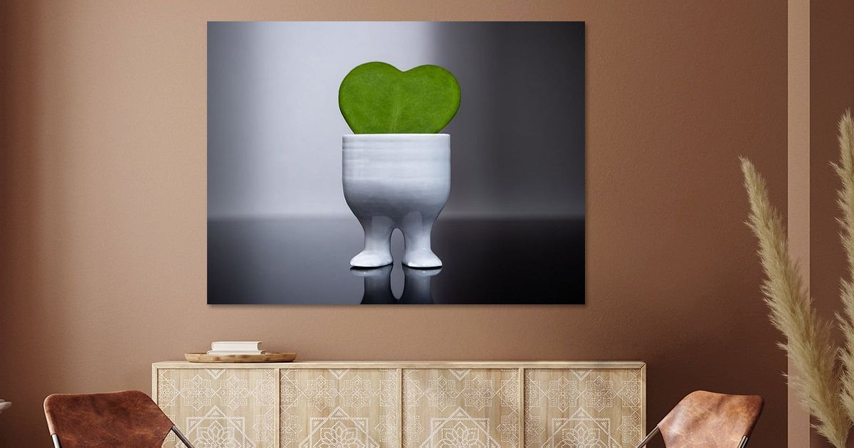 Een liefde voor groen van Stijn Cleynhens op canvas, behang en meer