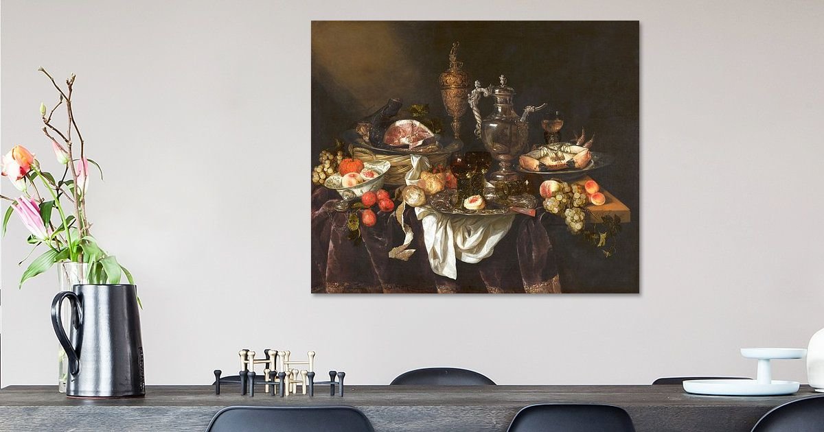 Still life with food and drink on Canvas, Wallpaper and More | Art Heroes