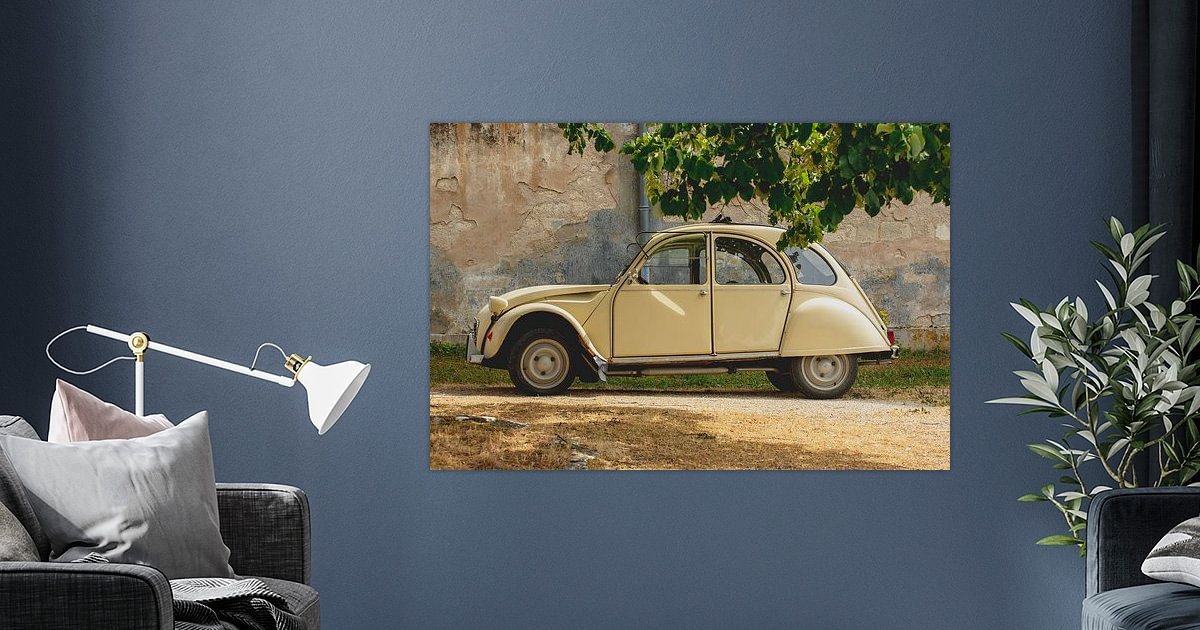 Citroen 2CV van marco de Jonge op canvas, behang en meer