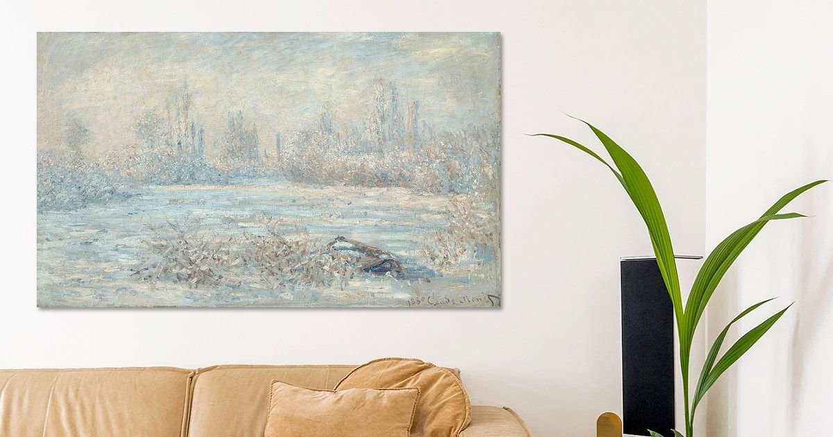 Vorst bij Vetheuil, Claude Monet... op canvas, behang, poster en meer