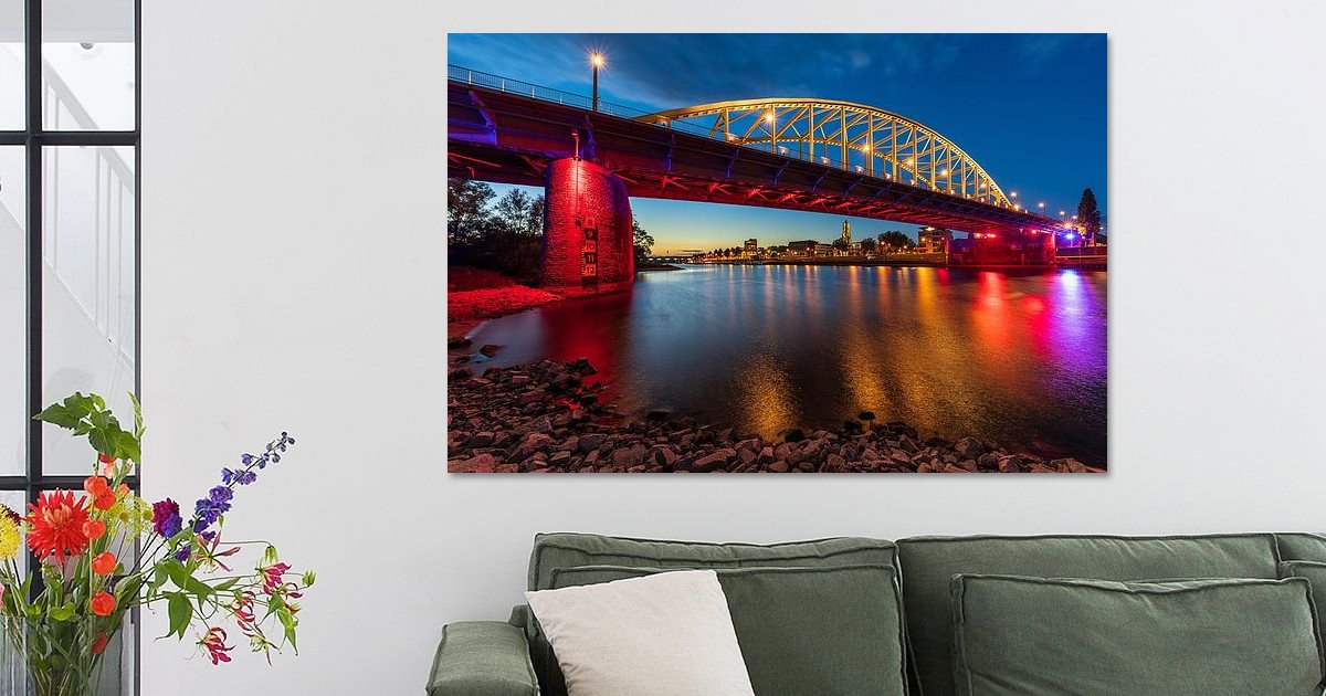 The Arnhem John Frost Bridge in Airborne colours by Dave Zuuring on ...