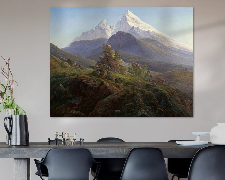 The Watzmann, Caspar David Friedrich on canvas, poster, wallpaper and more