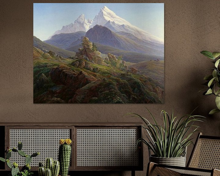 The Watzmann, Caspar David Friedrich on canvas, poster, wallpaper and more