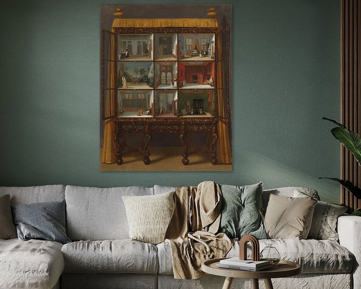 Poppenhuis van Petronella Oortman, Jacob Appel, Jacob Appel op canvas ...