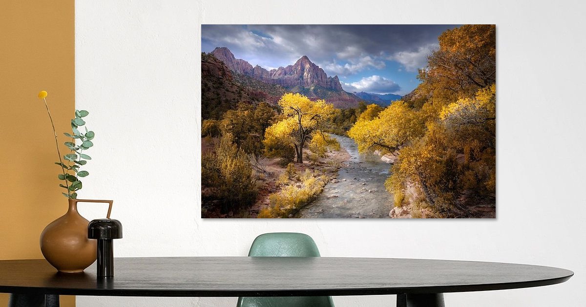 Zion national park van Rob Visser op canvas, behang en meer