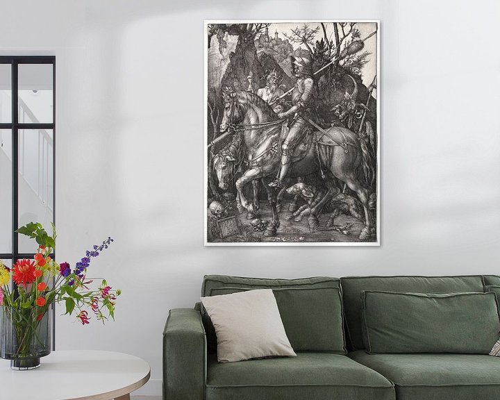 Ridder, de Dood en de Duivel van De Canon op canvas, behang en meer