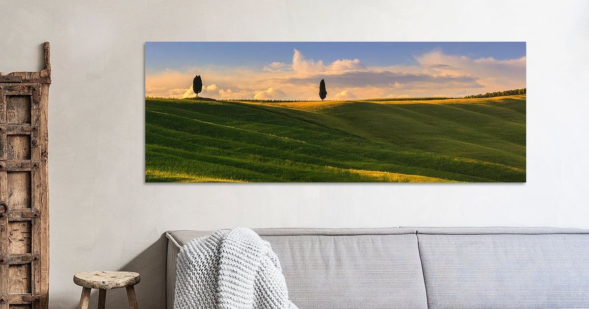 Cypress trees in the Crete Senesi in the Tuscany by Henk Meijer ...