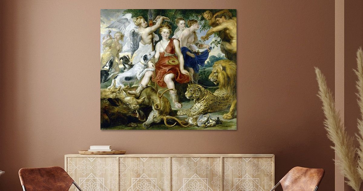 Coronation of Diana, Frans Snijders, Peter Paul Rubens on canvas ...
