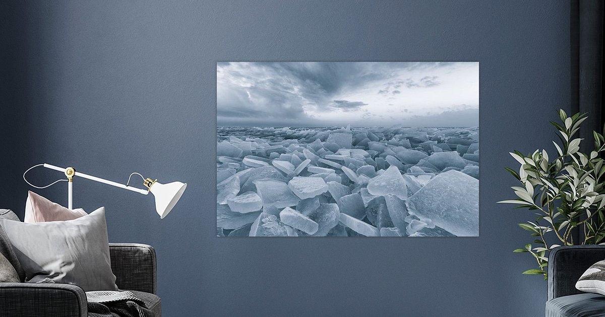 Unpassable - IJsselmeer, The Netherlands van Bas Meelker op canvas ...