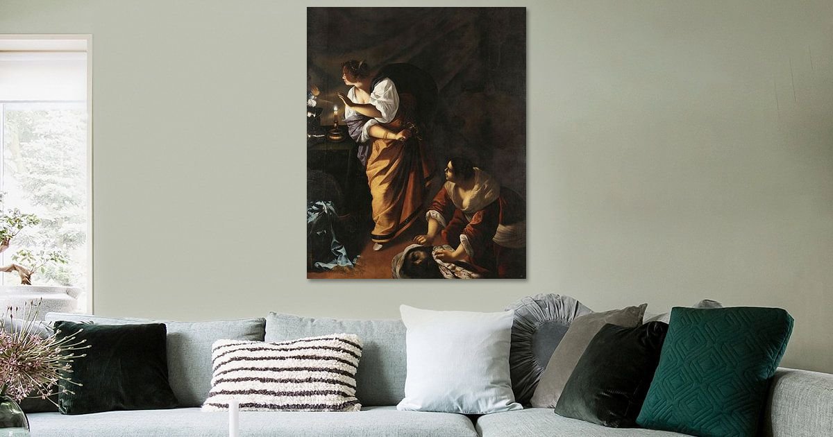 Judith und ihre Magd mit dem Haupt des Holofernes, Artemisia ...