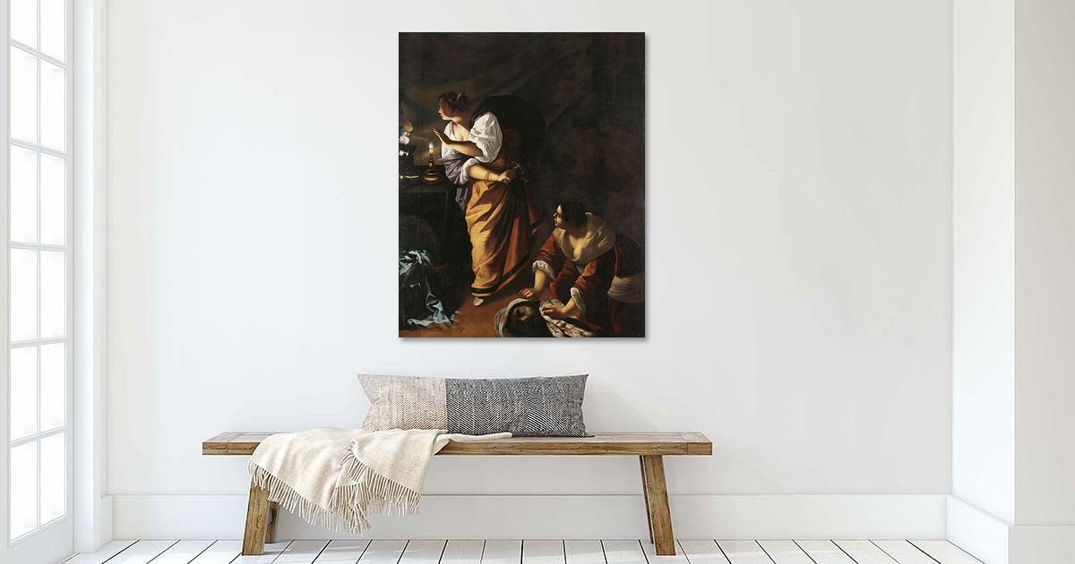 Judith und ihre Magd mit dem Haupt des Holofernes, Artemisia ...