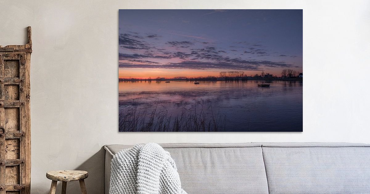 Gierpont bij pont op de Nederrijn in de Betuwe van Moetwil en van Dijk ...