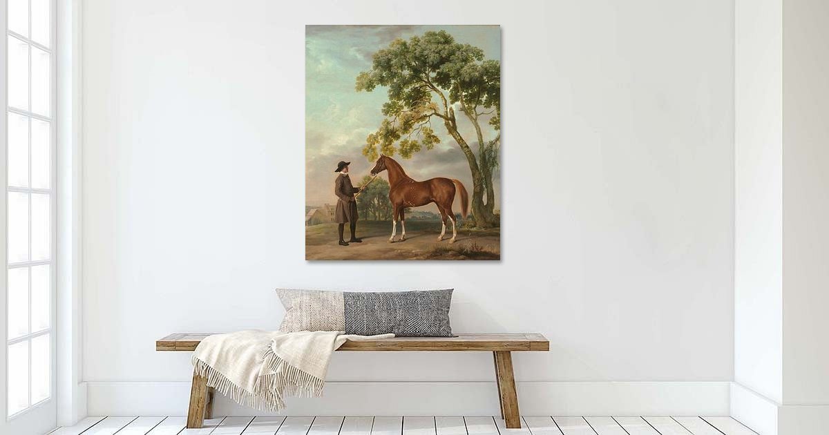 Lord Grosvenor's Arabische Hengst met een bruidegom, George Stubbs ...