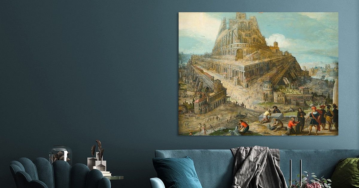 King Nimrod, who ordered the construction of the Tower of Babel, Louis ...