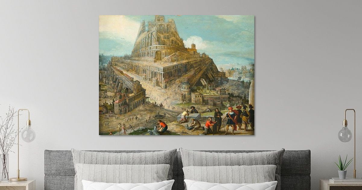 King Nimrod, who ordered the construction of the Tower of Babel, Louis ...