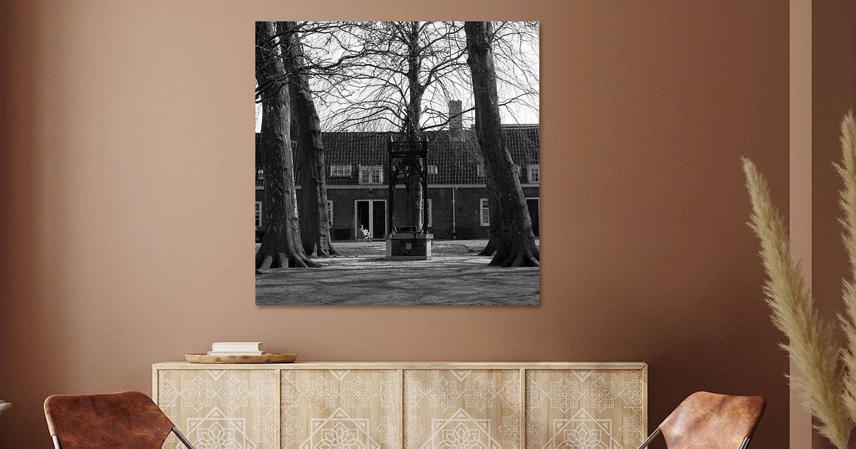 Dordrecht Arend Maartenshof van Dordrecht van Vroeger op canvas, behang ...