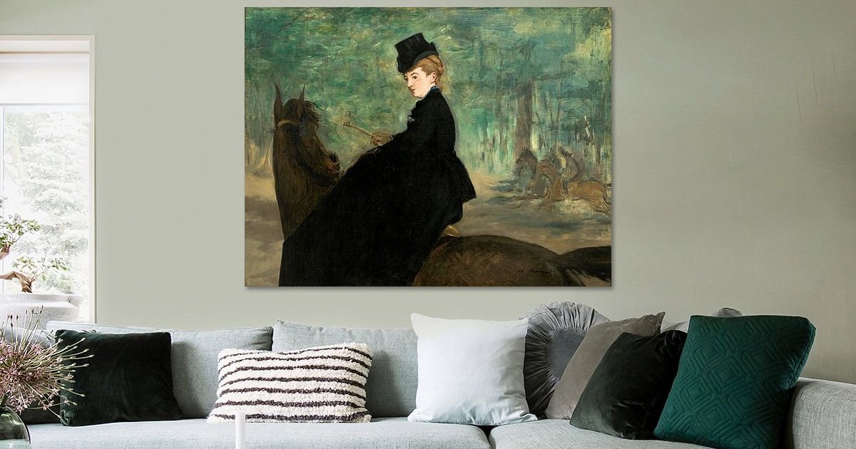 The Amazon - Portrait of Marie Lefébure, Édouard Manet on canvas ...