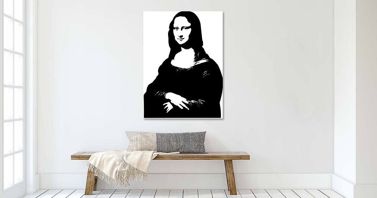 Mona Lisa Schwarz Wei