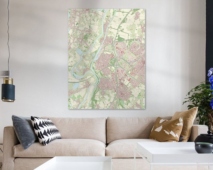 Map of Stein on canvas, poster, wallpaper and more