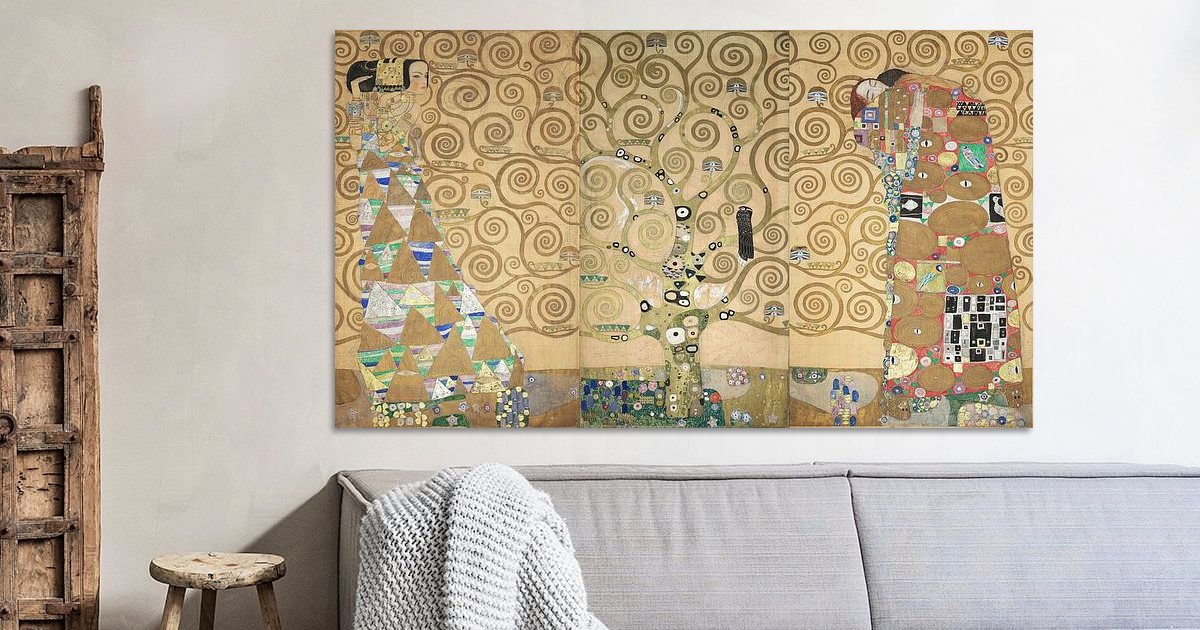 Der Stoclet Fries, Gustav Klimt ArtFrame, Leinwand, Poster und mehr ...