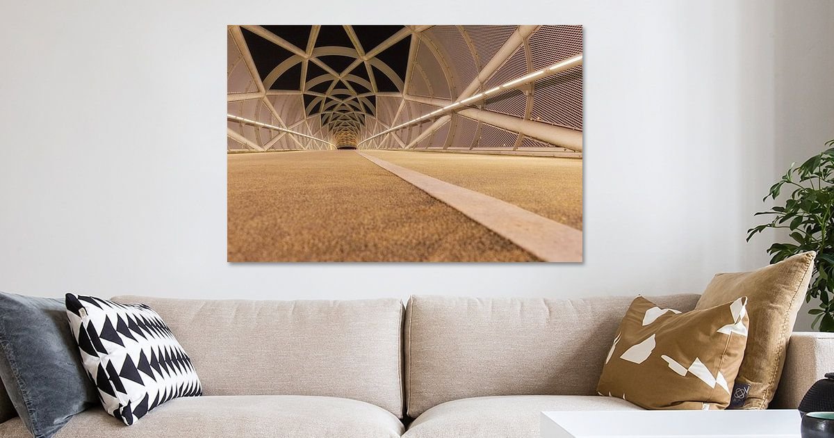 De Netkous (Portlandsebrug) Rotterdam van Bob Vandenberg op canvas ...