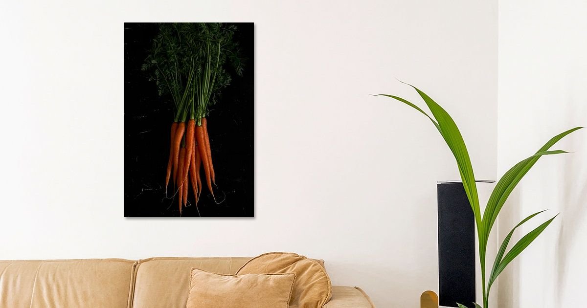 Carrots van Isa Dolk op canvas, behang en meer
