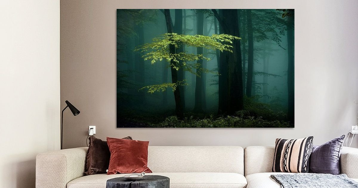 Eerie Darkness. van Inge Bovens op canvas, behang en meer