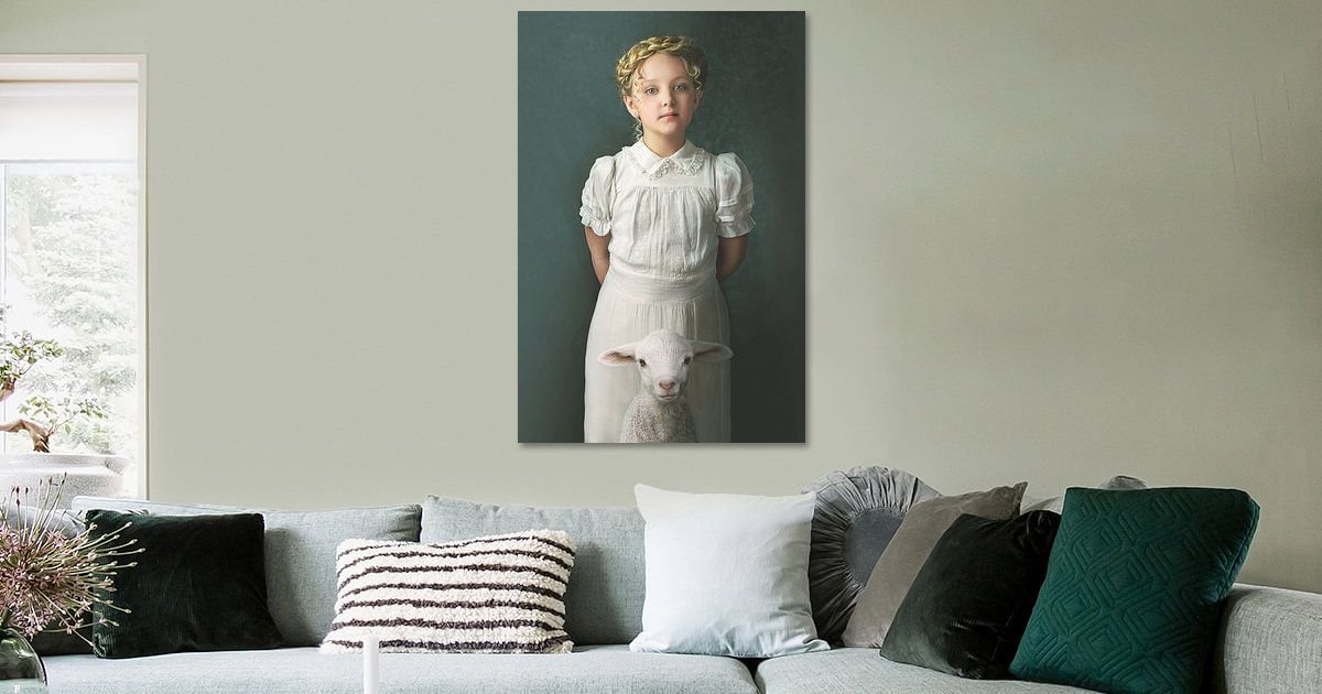 Fine art portret van Lindsey Post op canvas, behang en meer