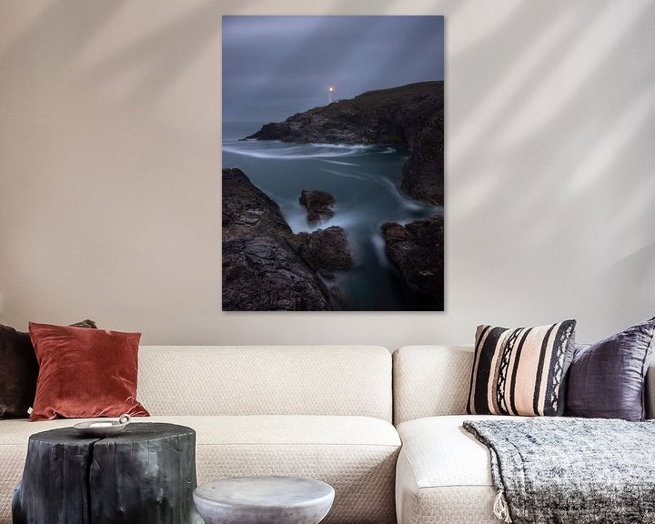 Le phare de Trevose Head dans la belle région des Cornouailles, en ...