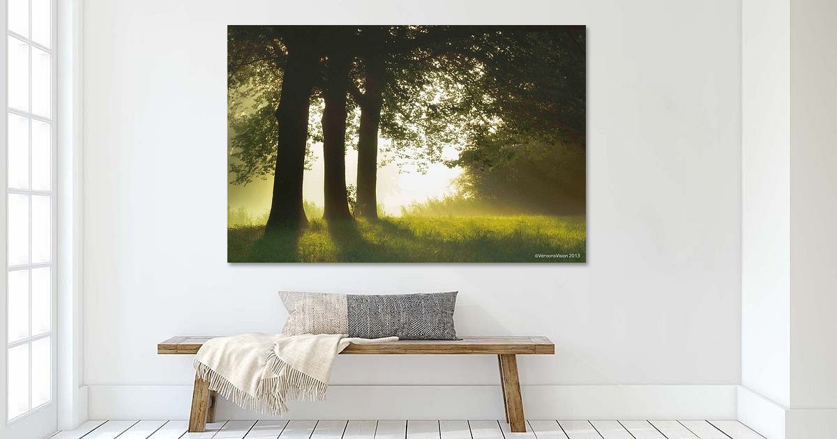 - Magic sunrise - van Veronica van Peet op canvas, behang en meer