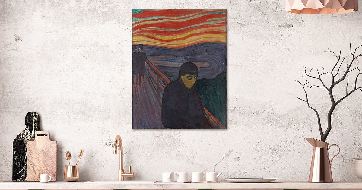 Despair, Edvard Munch on canvas, poster, wallpaper and more