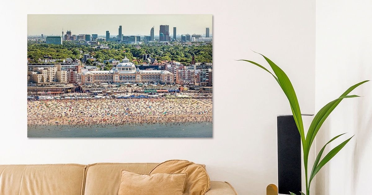 Aerial photo of Scheveningen, beach and Kurhaus by Frans Lemmens on ...