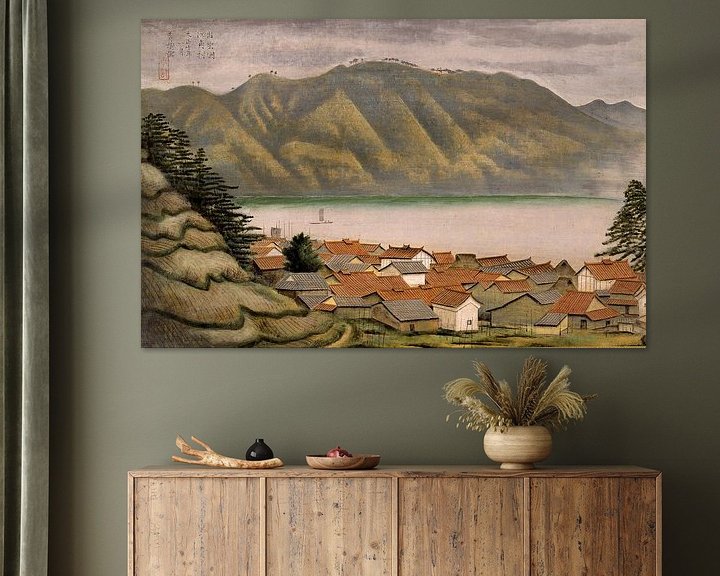 Omoda Seiju~Port of Ezumi in Izumo on canvas, poster, wallpaper and more