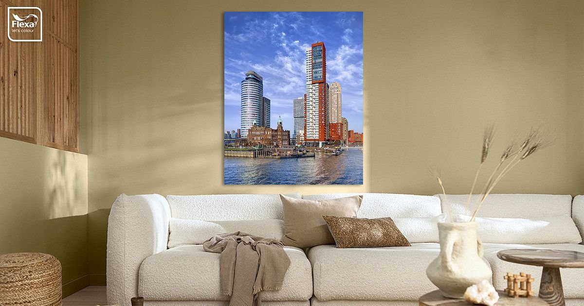 Cityscape Kop van Zuid with Montevideo skyscraper by Tony Vingerhoets ...