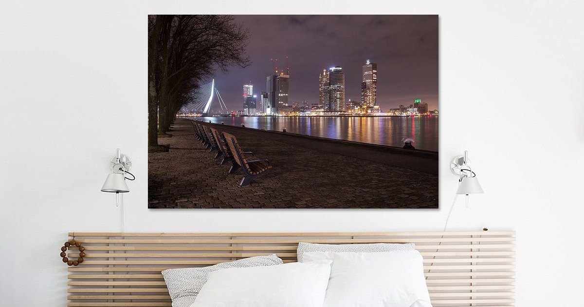 De kleuren van Rotterdam van Sander Meertins op canvas, behang en meer