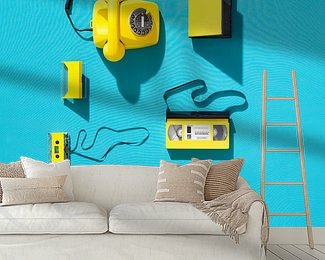 80's kind van Graham Forrester op canvas, behang en meer