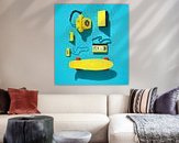 80's kind van Graham Forrester op canvas, behang en meer