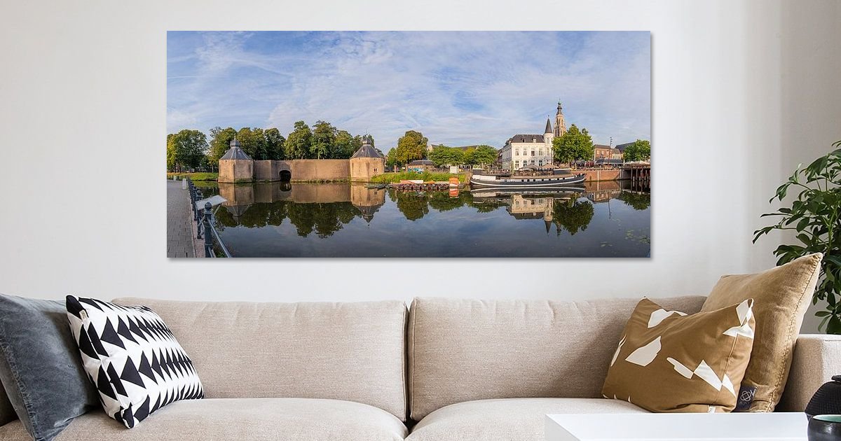 Panoramafoto Breda - Haven -Spanjaardsgat - Grote Kerk van I Love Breda ...