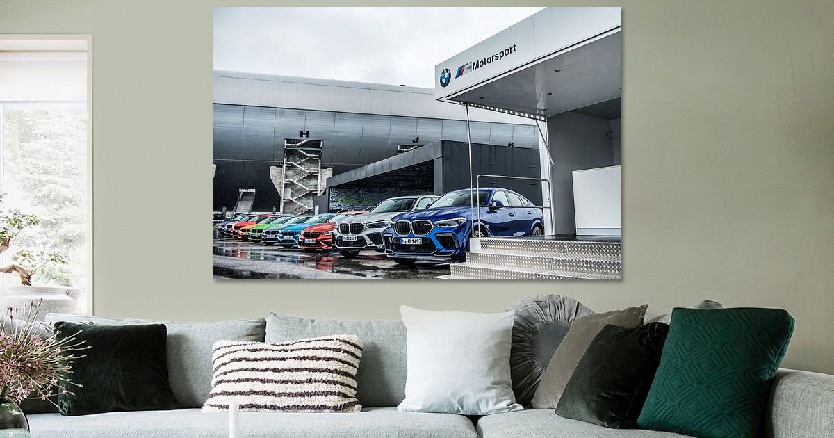 BMW M-modellen op een rij van Bas Fransen op canvas, behang en meer