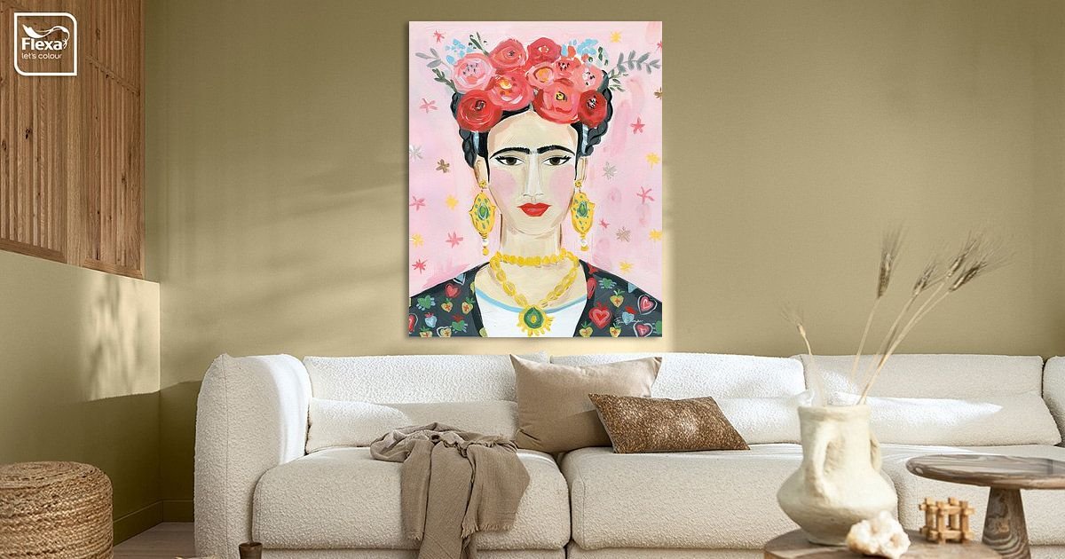 Homage to Frida, Farida Zaman by Wild Apple on canvas, poster ...